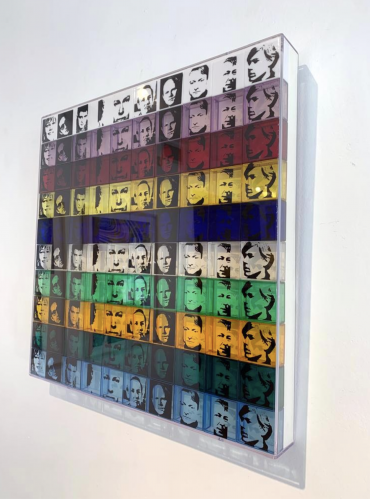 Andy Warhol | Portraits of the Artists II.17 (1967, mixed media)